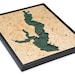 Lake Ray Hubbard Wood Carved Topographical Depth Chart / Map - Etsy