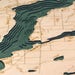 Lake Charlevoix Wood Carved Topographic Depth Chart / Map Brown - Etsy