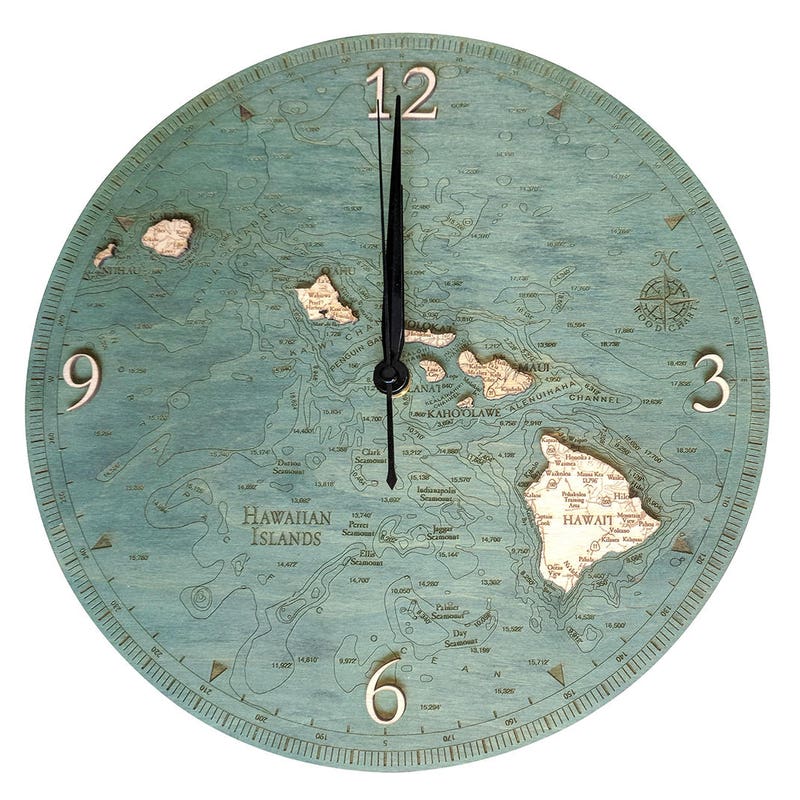 Hawaiian Wood Clocks - Etsy
