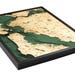 San Francisco / Bay Area Wood Carved Topographic Depth Chart / Map - Brown - Etsy
