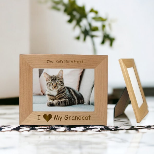 Cat Picture Frame - Etsy