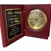 Personalized Desk Clock Book Clock Plaque. Hand Rubbed - Etsy