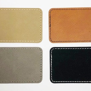 Rectangle Leatherette Patch, Custom Leather Patch, Single Patch Choice ...