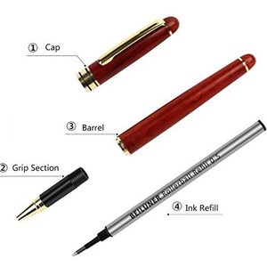 Personalized Pen Writing Set Custom Ink Pen Wood Ink Pen Engraved Ink ...