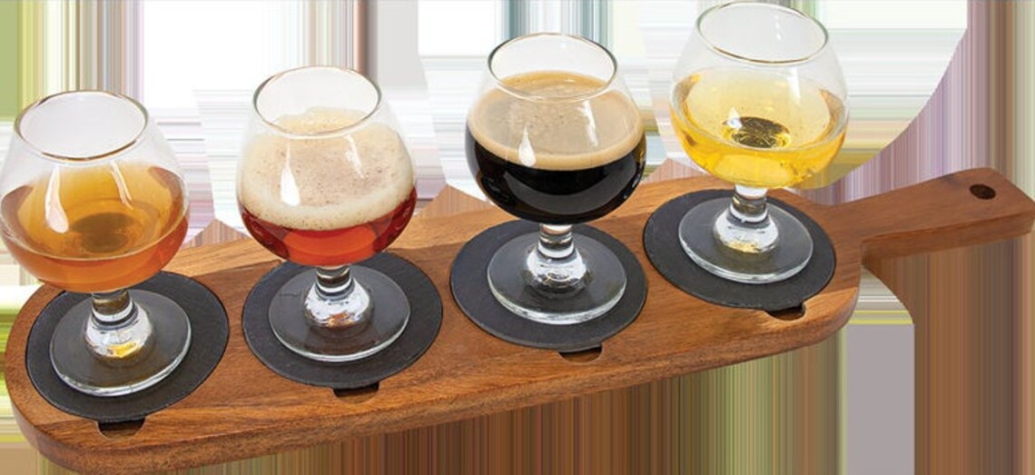 Custom Beer Flight Paddle Flight Board With Removable Slate | Etsy