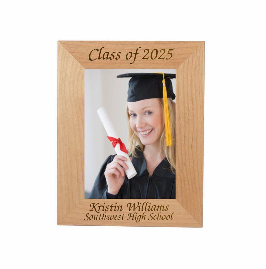 Graduation Photo Picture Frame, Gift for Graduate, Personalized ...