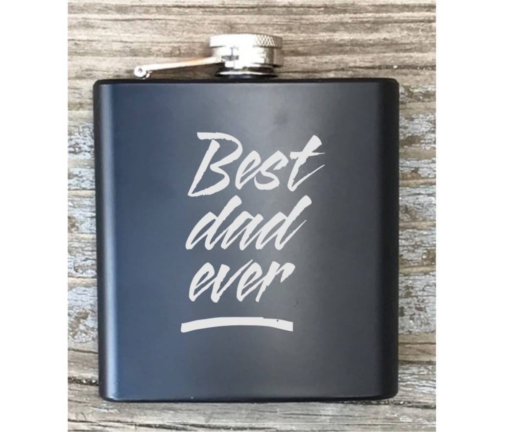 Best Dad Ever Flask for Fathers Day Gift - Etsy