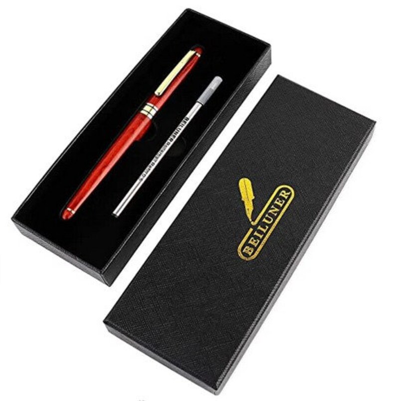 Personalized Pen Writing Set Custom Ink Pen Wood Ink Pen - Etsy