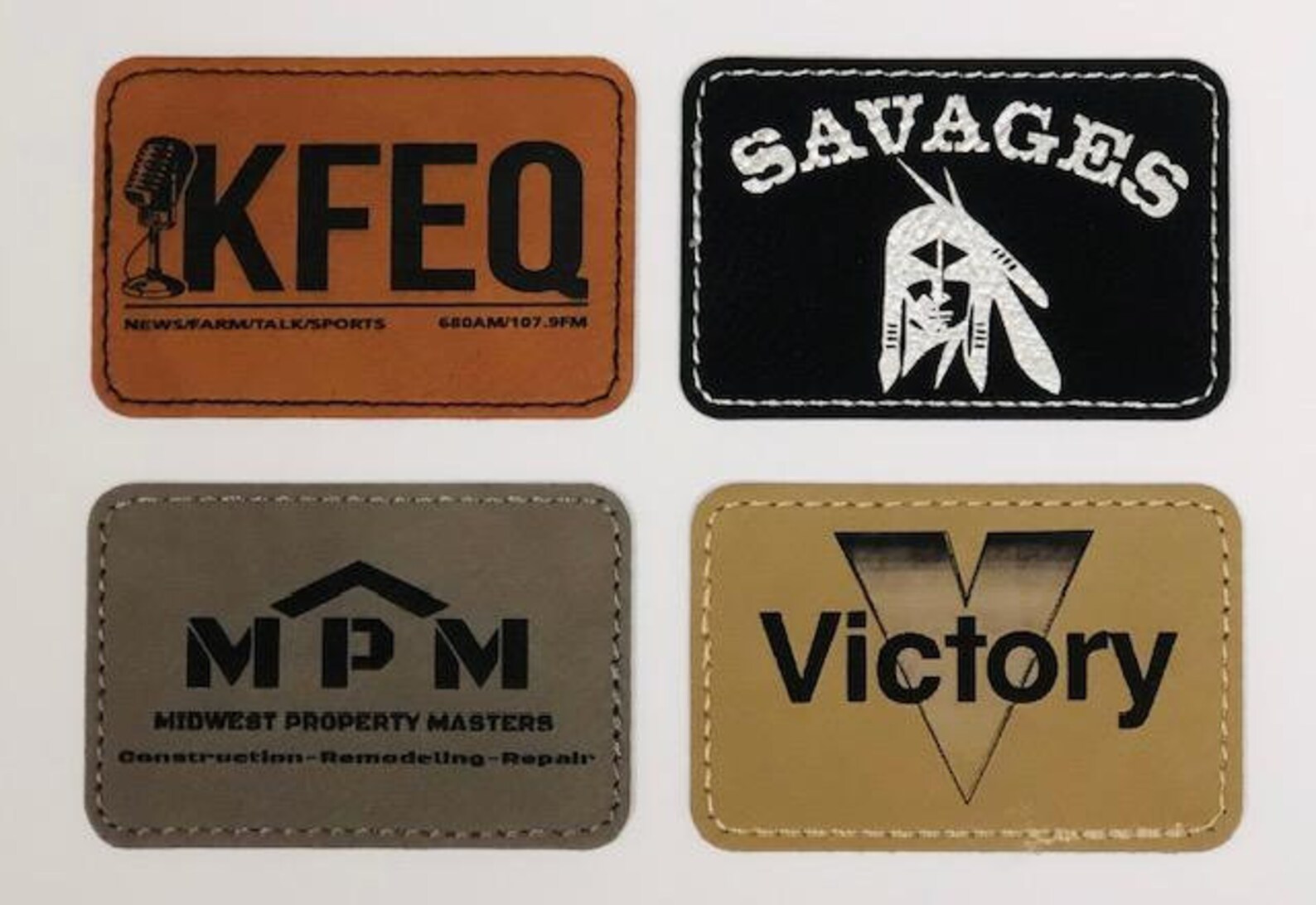 Rectangle Leatherette Patch Custom Leather Patch Single - Etsy