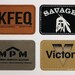 Rectangle Leatherette Patch, Custom Leather Patch, Single Patch Choice ...