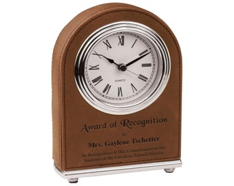 Engraved Desk Clock | Etsy