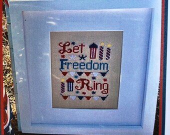 Cross Stitch Let Freedom Ring - Etsy