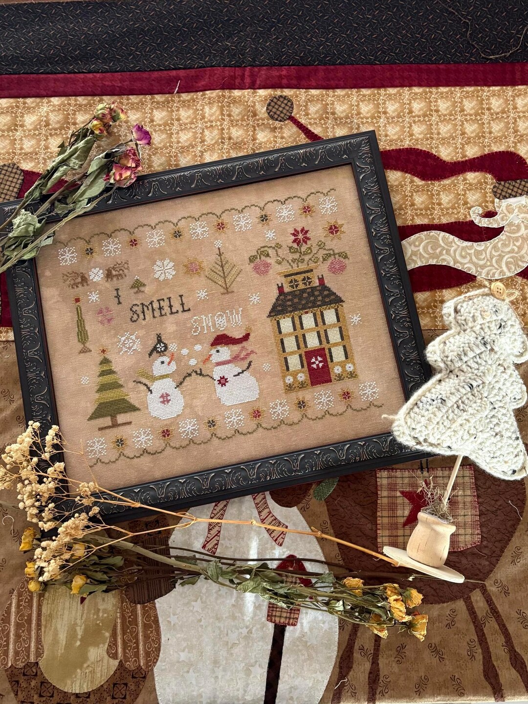 I SMELL SNOW / Pansy Patch Quilts and Stitchery / Cross Stitch Chart ...