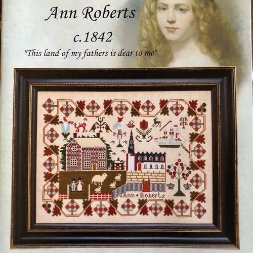 Elizabeth Furniss 1836 / Hands Across the Sea Samplers / Cross | Etsy