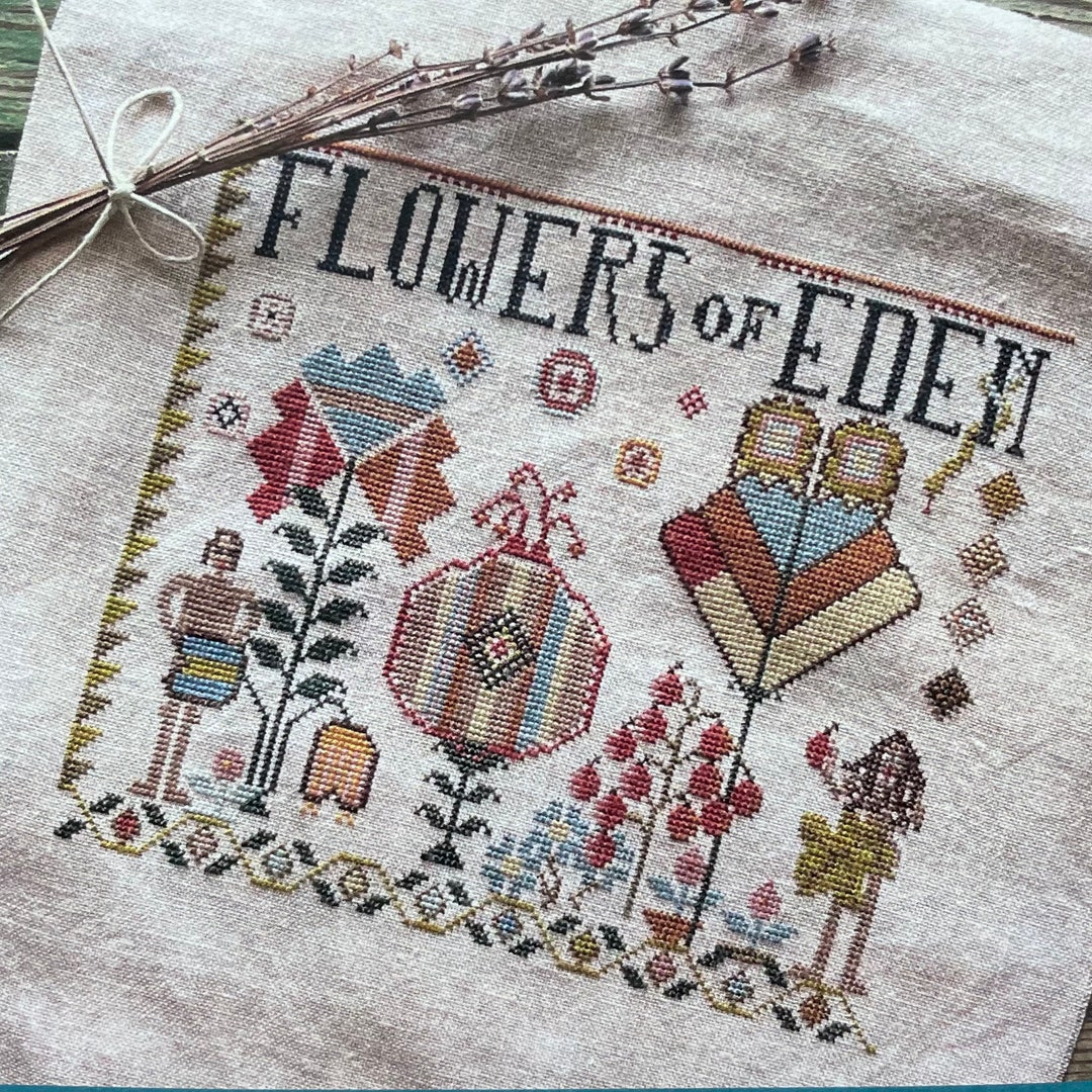 FLOWERS of EDEN From Hands to Work / Cross Stitch Chart / Pattern Only ...