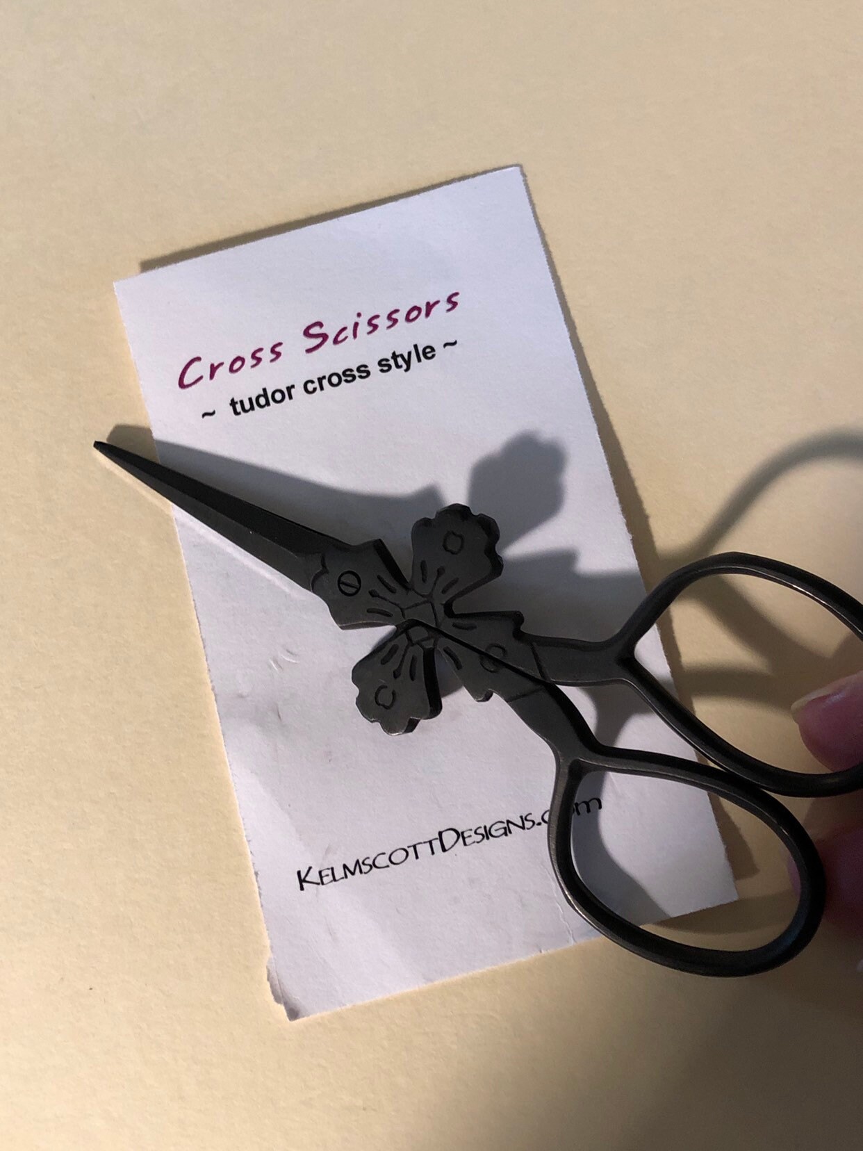 Kelmscott Designs Cross Scissors in Silver or Primitive Finish ...