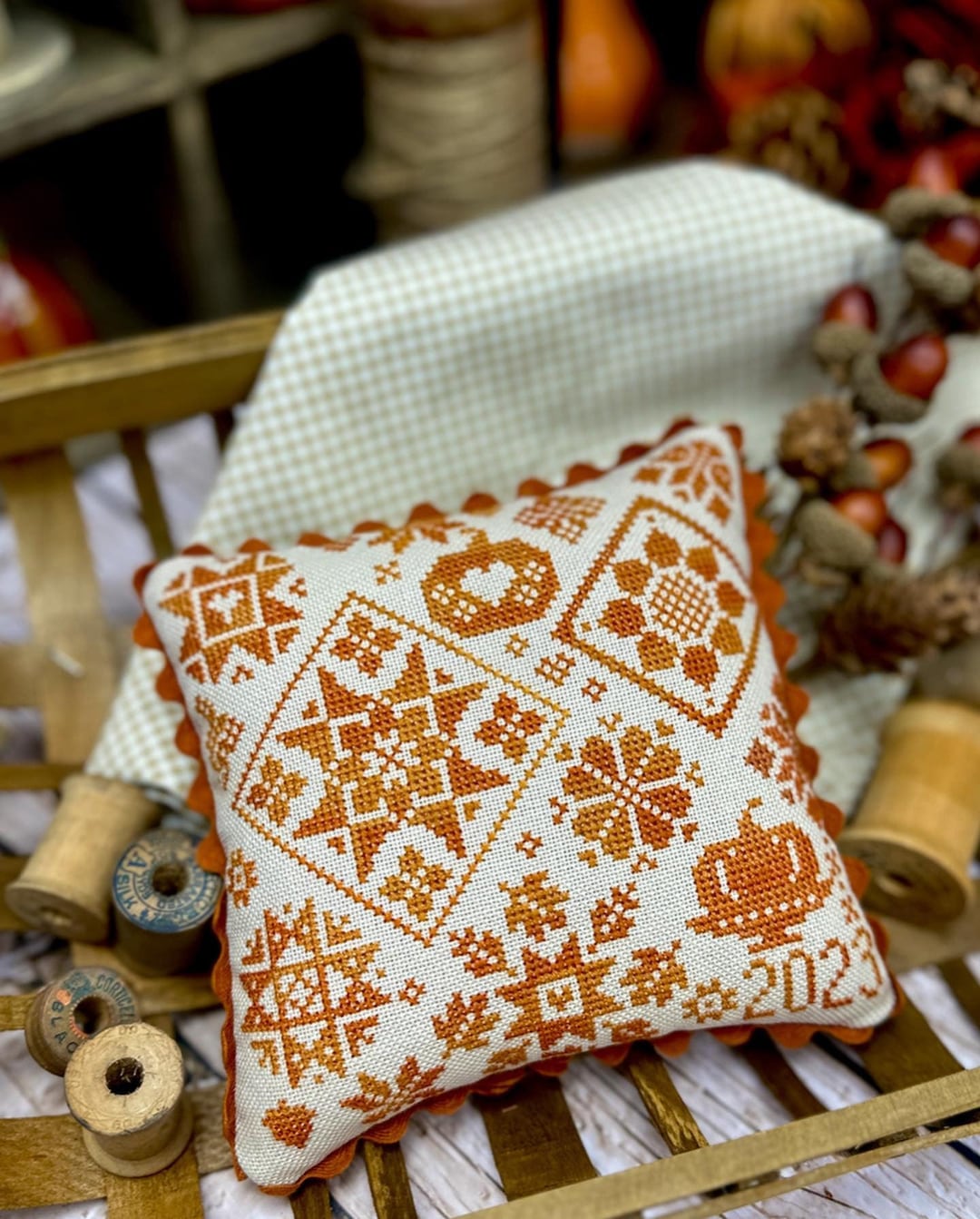 Primrose Cottage Stitches / AUTUMN QUAKER / Cross Stitch Chart - Etsy