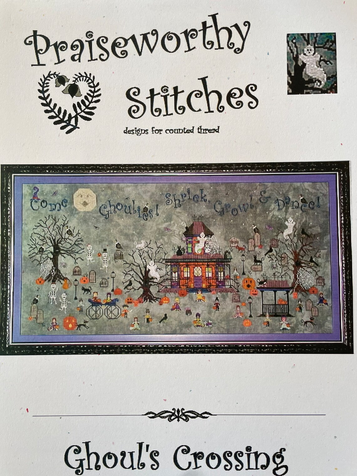 Praiseworthy Stitches / GHOULS CROSSING / Cross Stitch Chart / Pattern ...