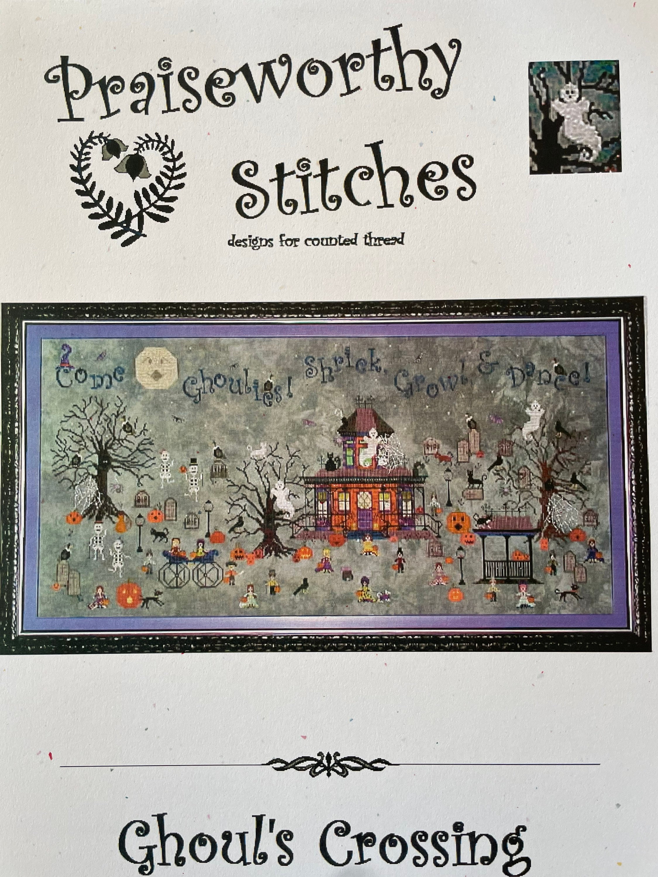 Praiseworthy Stitches / GHOULS CROSSING / Cross Stitch Chart / Pattern ...