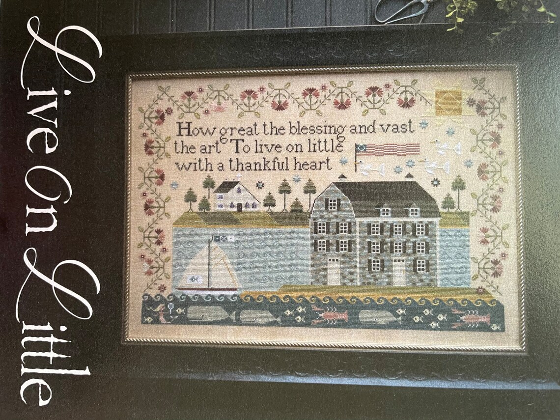 Plum Street Samplers / LIVE ON LITTLE / Cross Stitch Chart - Etsy