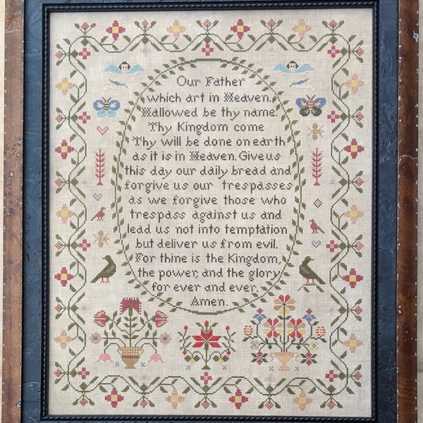 Prayer Cross Stitch - Etsy