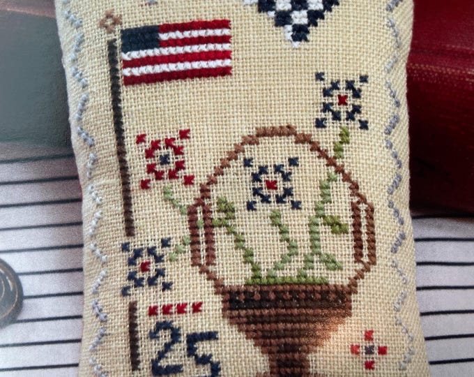 Heartfelt PATRIOT / October House Fiber Arts / Cross Stitch Chart ...