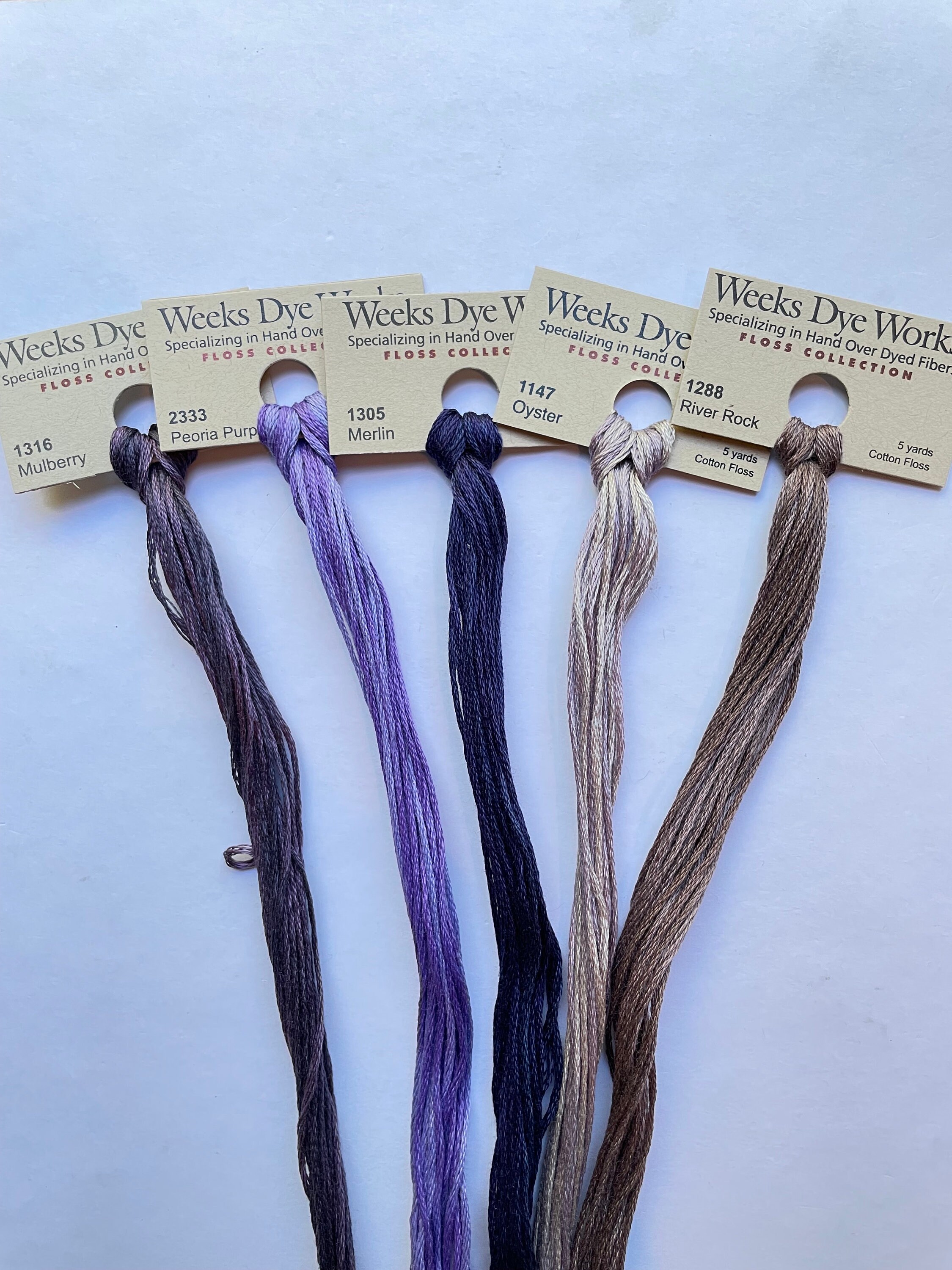 Weeks Dye Works / Purples / Mulberry / Cranberry Ice and More Floss ...