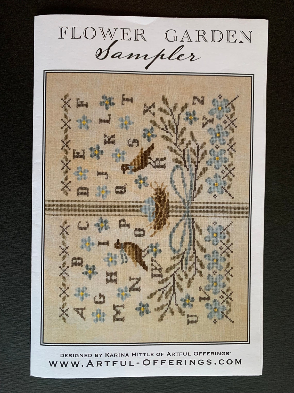 FLOWER GARDEN SAMPLER/ Artful Offerings / Cross Stitch Chart / Pattern ...