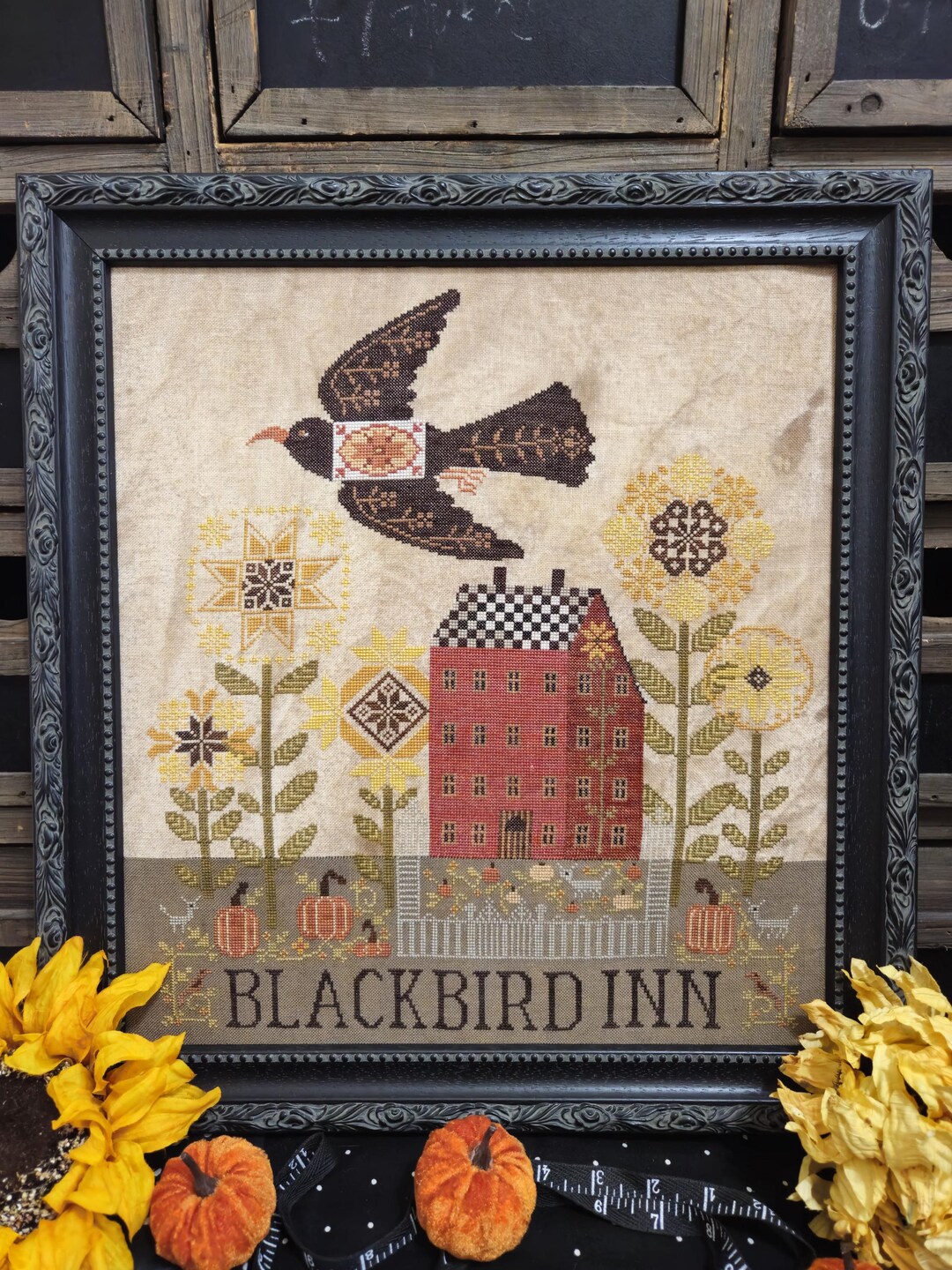 BLACKBIRD INN / Quaint Rose Needlearts / Cross Stitch Chart - Etsy
