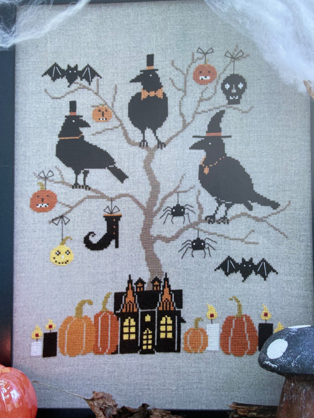 Madame Chantilly / HALLOWEEN TREE / Cross Stitch Chart / Counted Cross ...