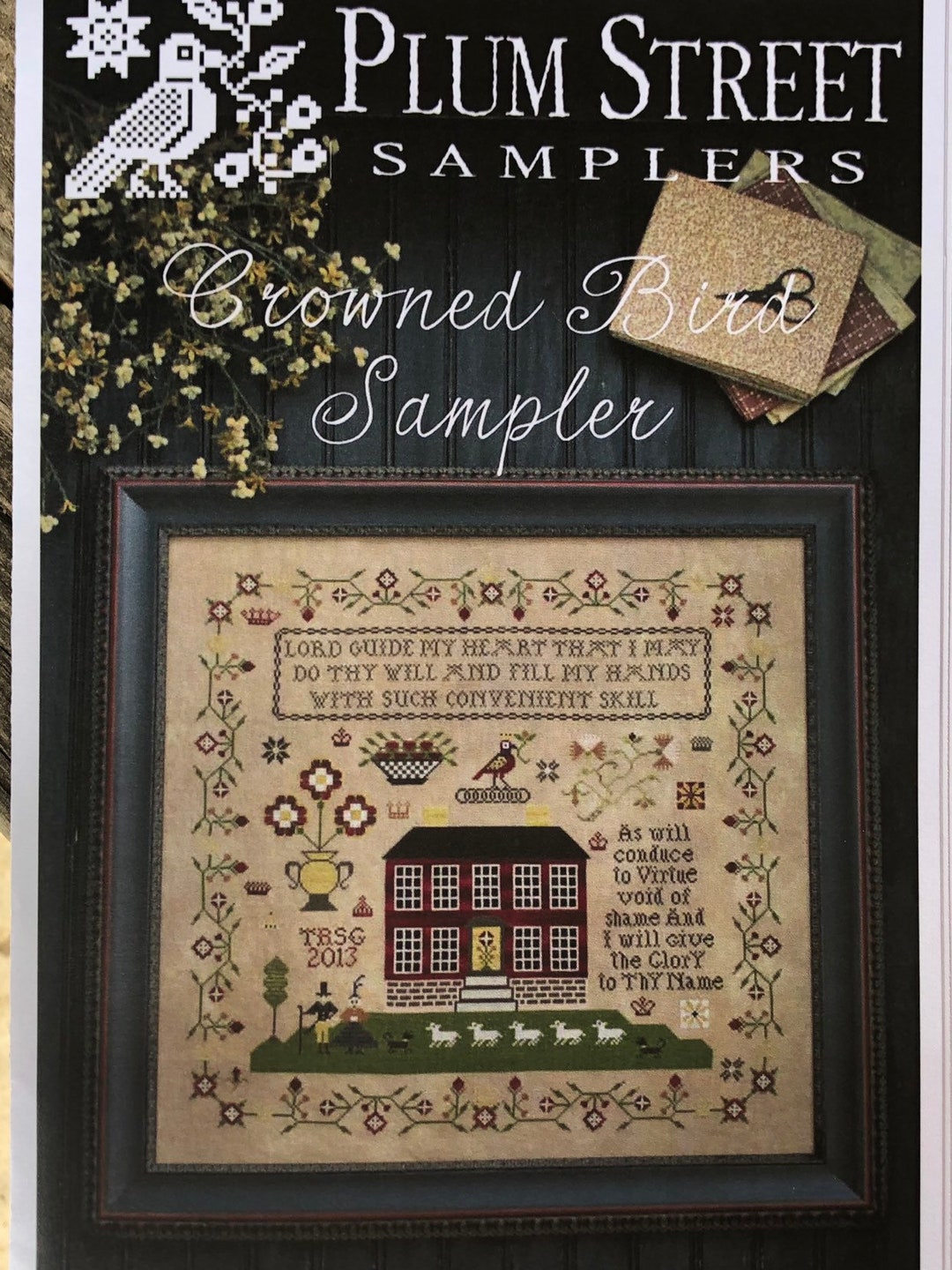 Plum Street Samplers / CROWNED BIRD Sampler / Cross Stitch Chart ...