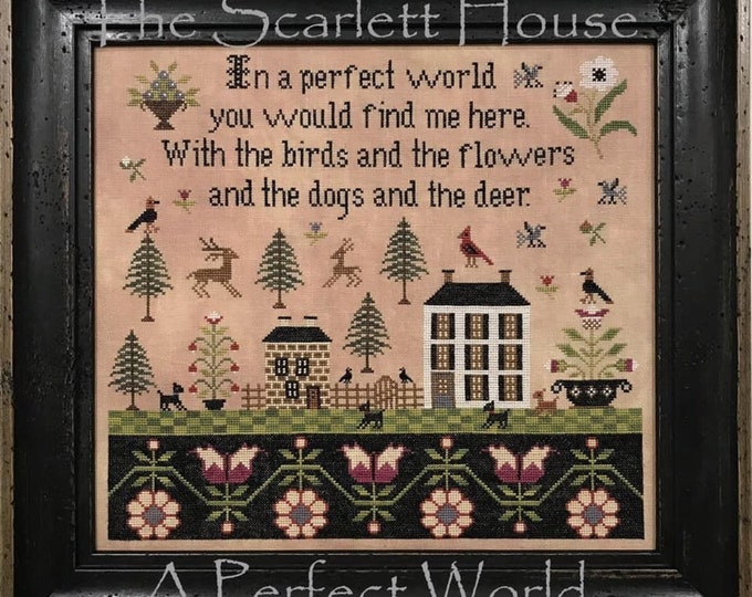 A Perfect World / the Scarlet House / Sampler / Cross Stitch - Etsy
