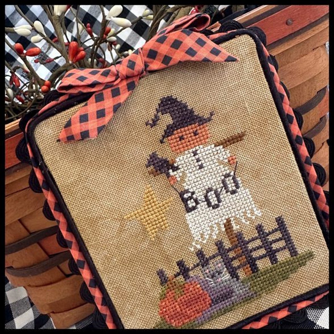 BOO by Finally A Farmgirl / Cross Stitch Chart / Pattern Only - Etsy