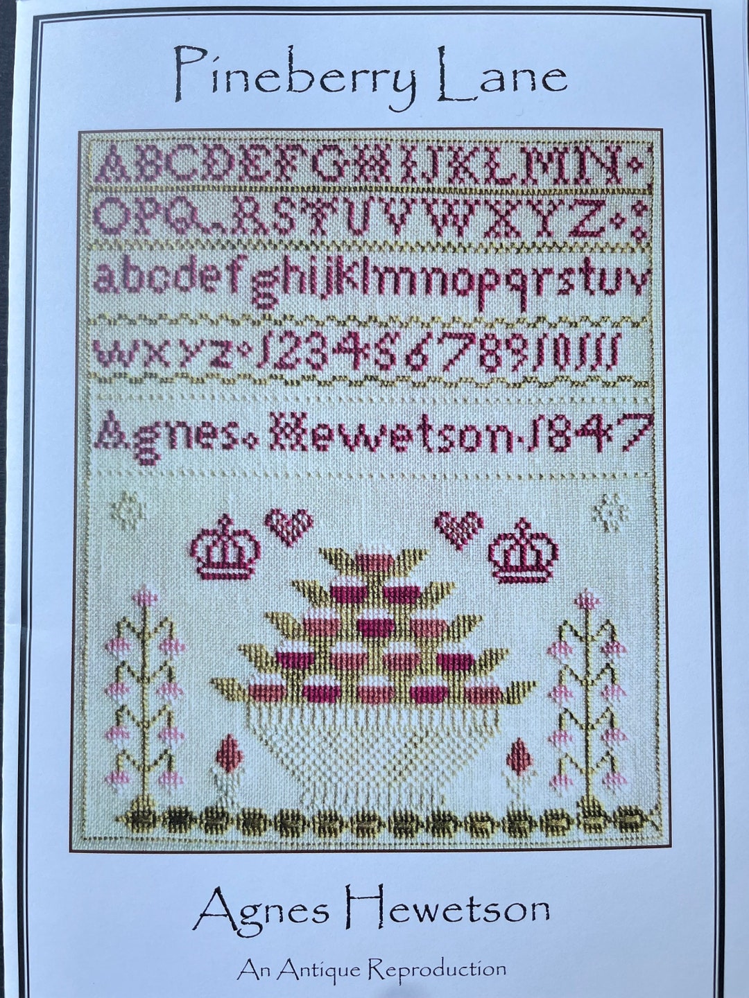 Pineberry Lane / AGNES HEWETSON / Cross Stitch Chart / Pattern Only - Etsy