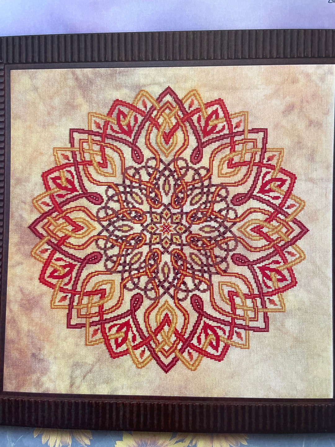 TANGLED FIRE by Ink Circles / Cross Stitch Chart / Choose Pattern And ...