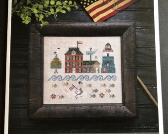 PLUM STREET SAMPLERS summer in Nantucket Counted Cross Stitch Pattern ...