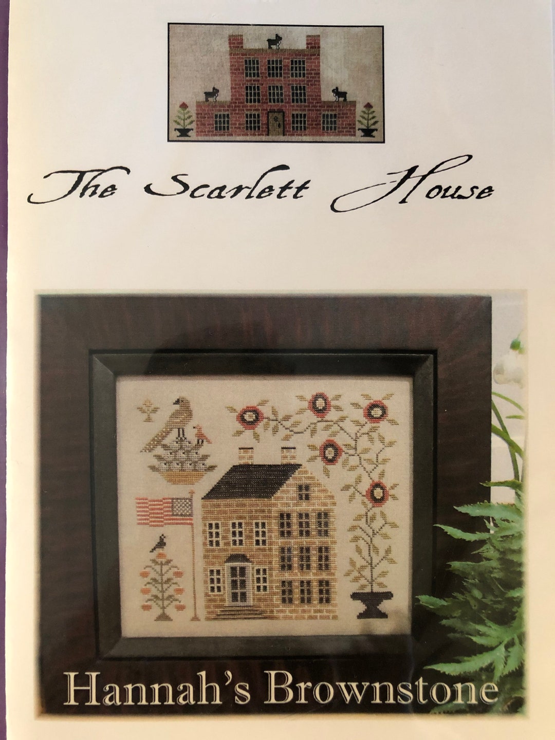 HANNAH’S BROWNSTONE / the Scarlett House / Sampler / Cross Stitch - Etsy