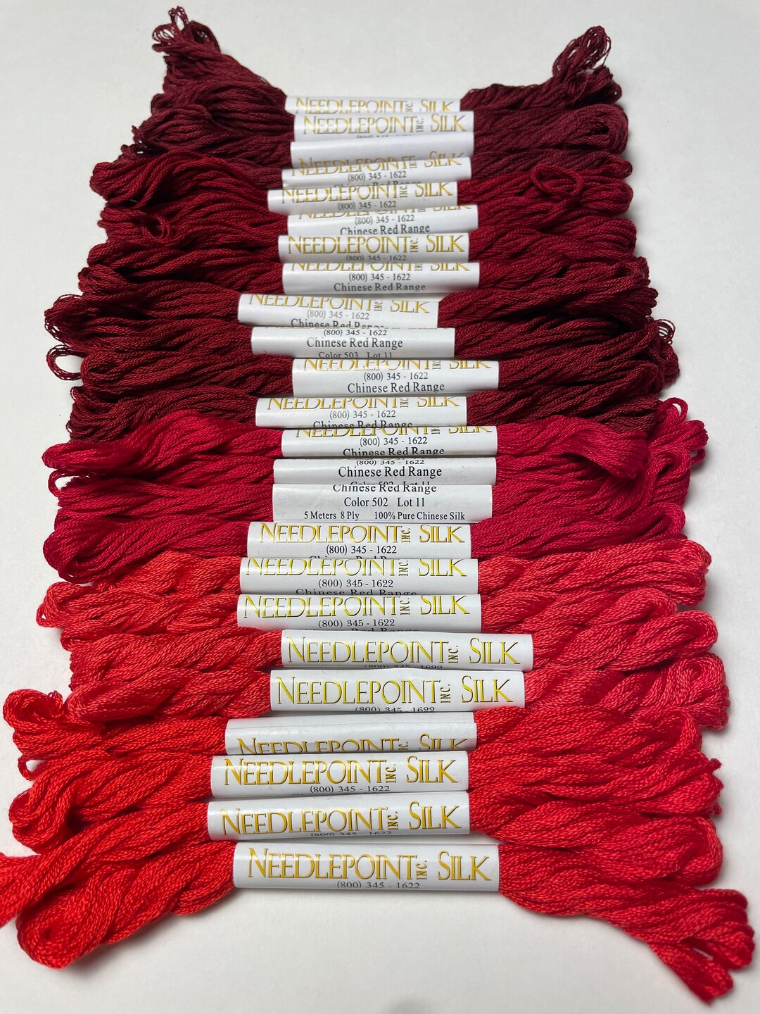 NPI Silk / CHINESE RED Range Colors 501-505 - Etsy