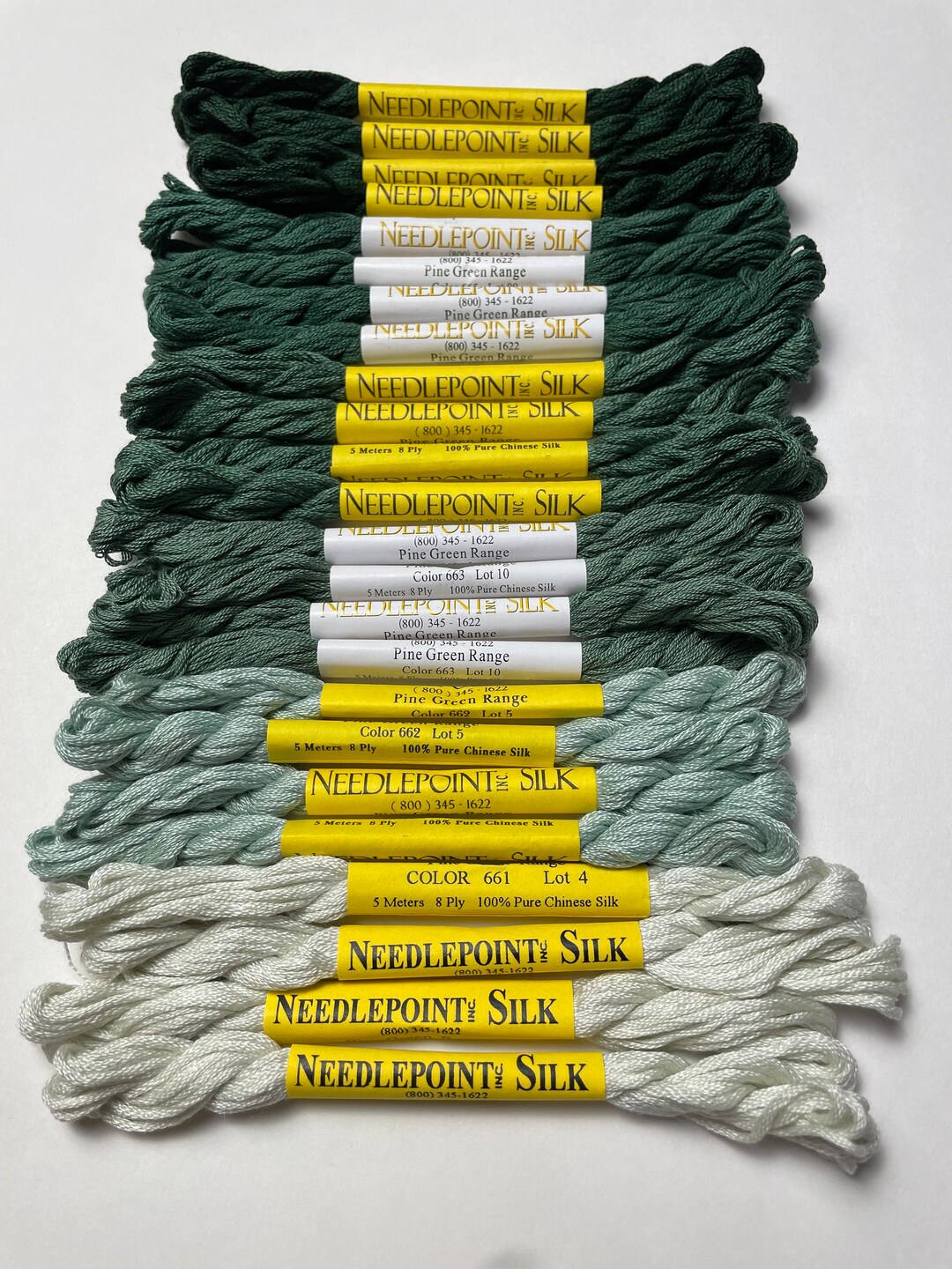 NPI Silk / PINE GREEN Range Colors 661-666 - Etsy