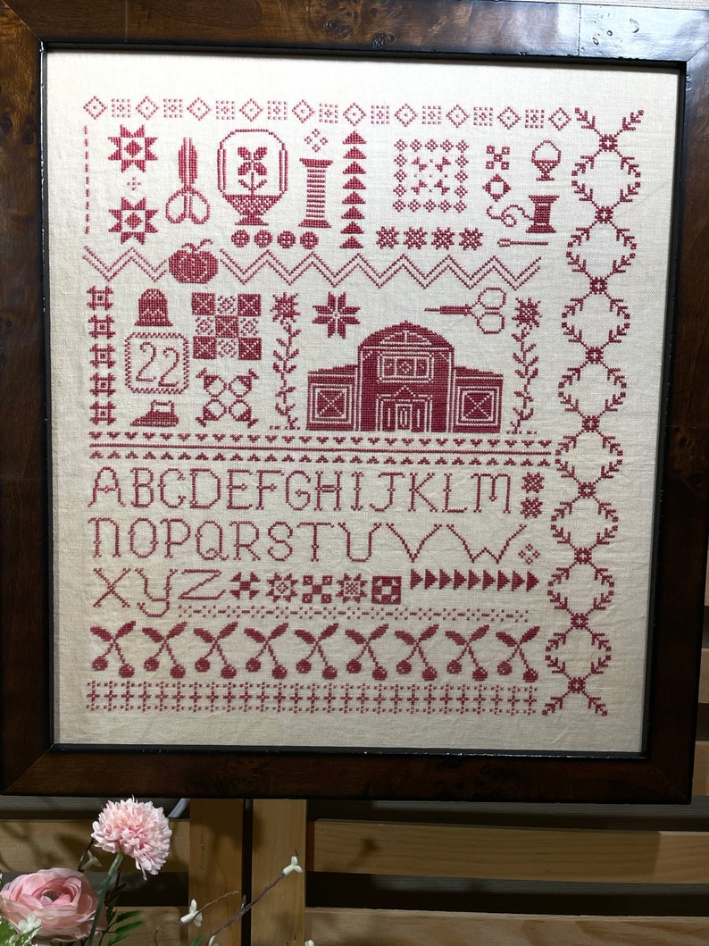 AMERICANA RED / October House Fiber Arts / Cross Stitch Chart - Etsy