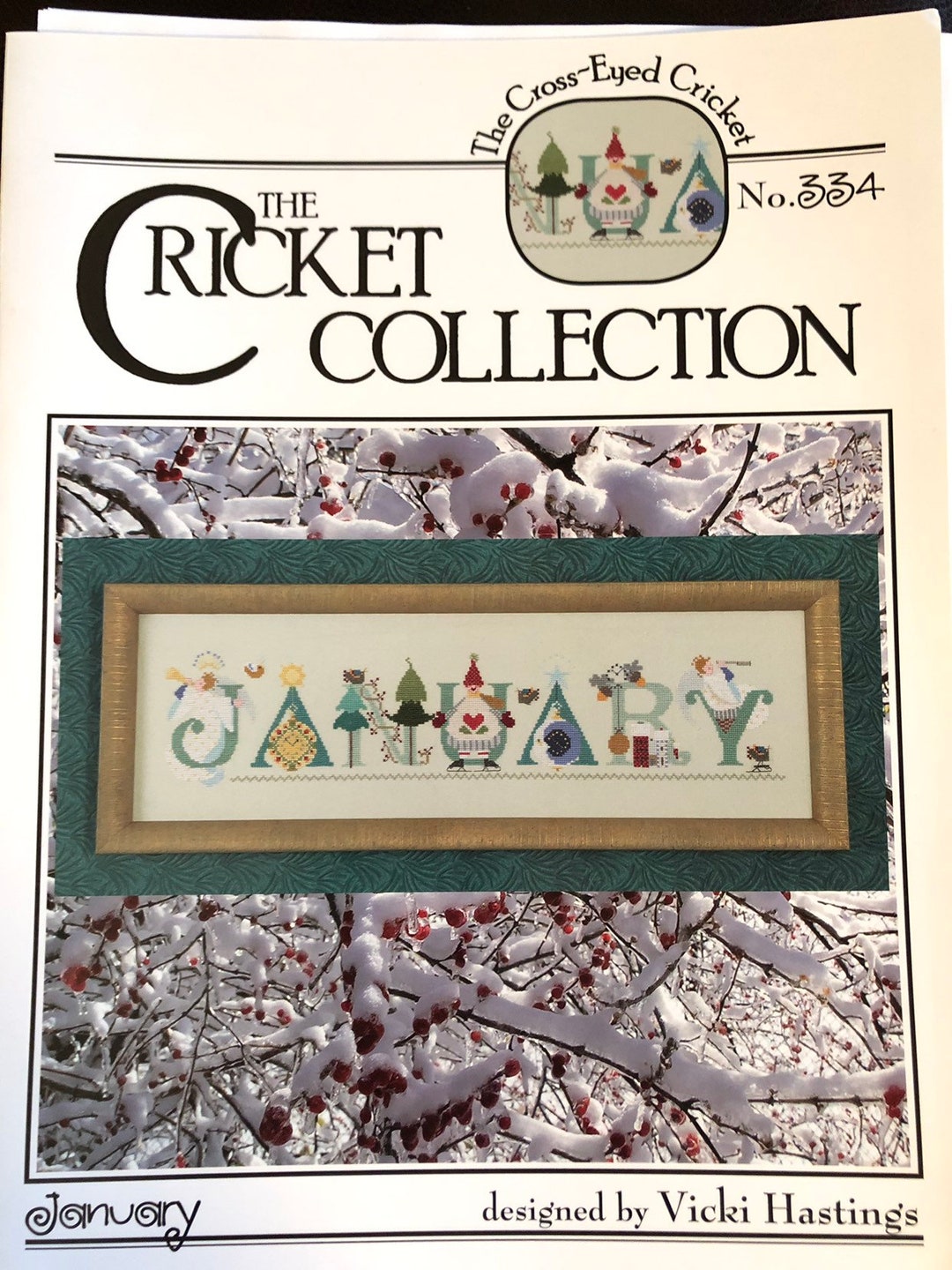 Cross Eyed Cricket / JANUARY / the Cricket Collection /cross Stitch ...