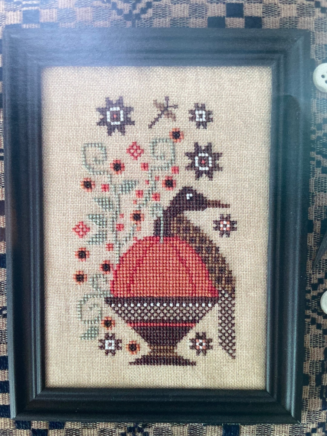 VINTAGE BIRD by Stitches by Ethel / Cross Stitch Chart / Cross Stitch ...