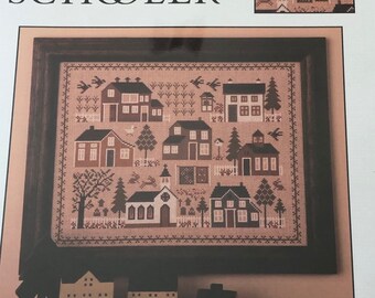 Village Sampler by Prairie Schooler Counted Cross Stitch Pattern/chart ...