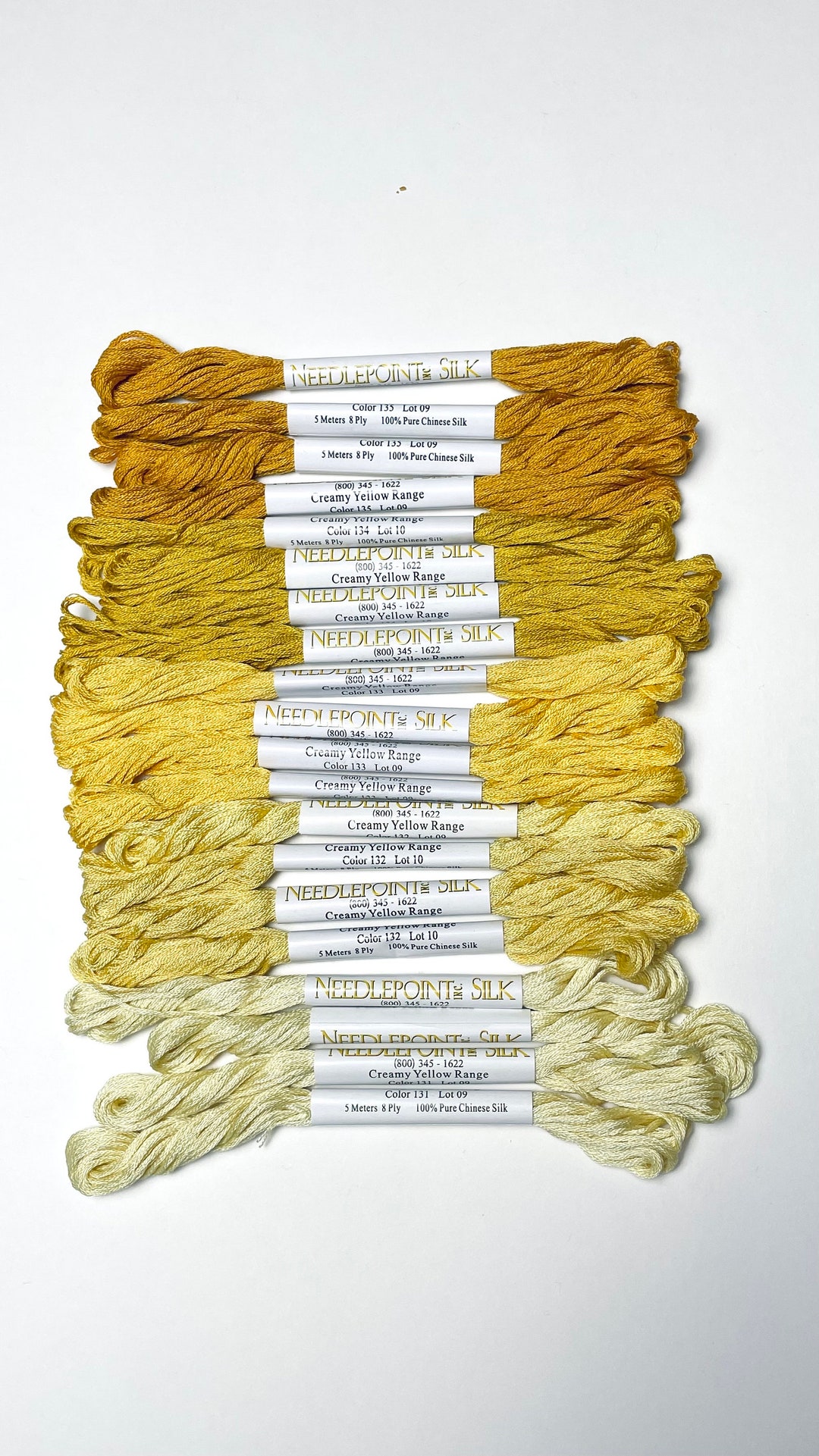 NPI Silk / CREAMY YELLOW Range Colors 131-135 - Etsy
