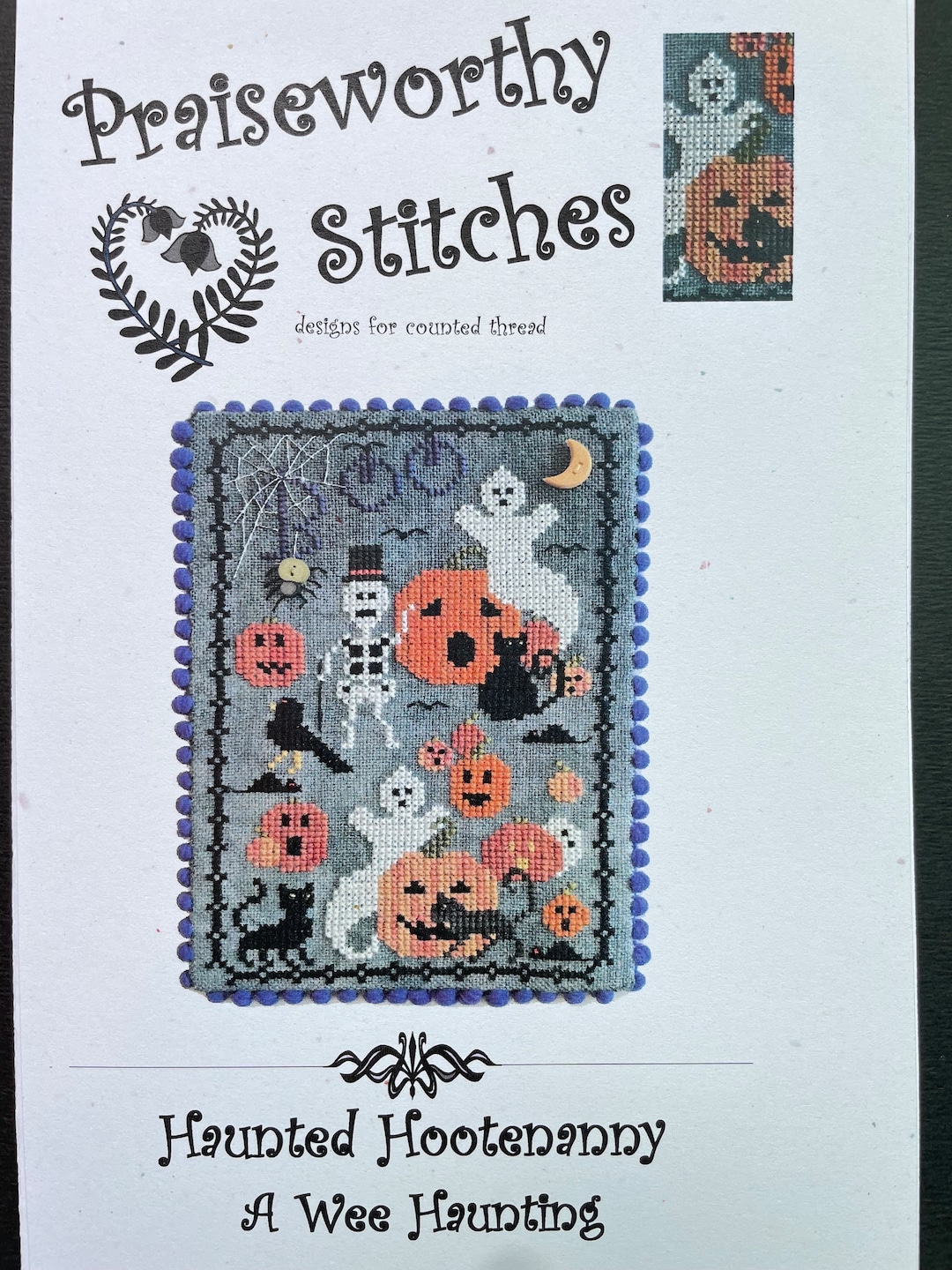 Praiseworthy Stitches / HAUNTED HOOTENANNY /cross Stitch Chart ...