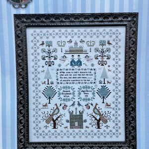 ELIZABETH BROADHEAD 1833 / Fox and Rabbit Designs / Sampler / Cross ...