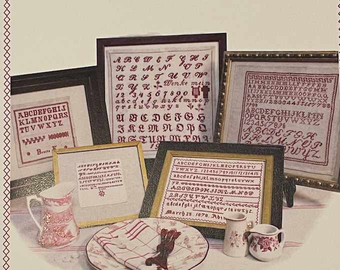 JBW Designs / Antique Red Samplers Collection / Pattern Only - Etsy