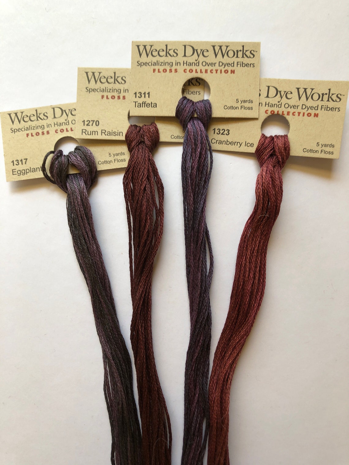Weeks Dye Works / Purples / Mulberry / Cranberry Ice and More Floss ...