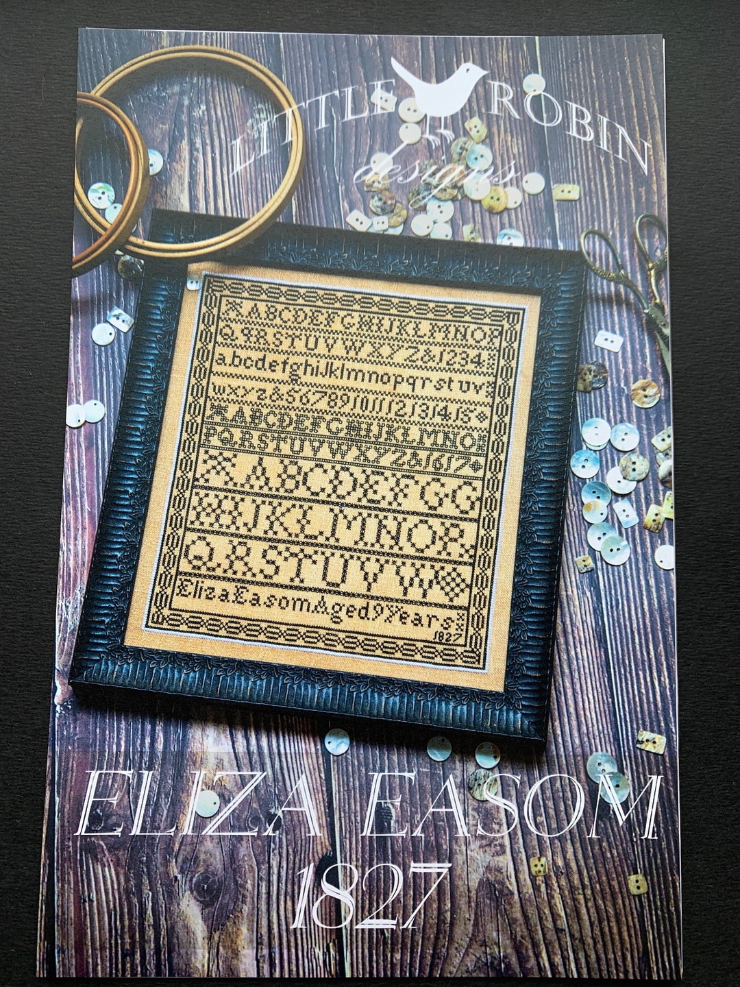 Eliza Easom 1827 / Little Robin Designs / Cross Stitch Chart / Sampler ...