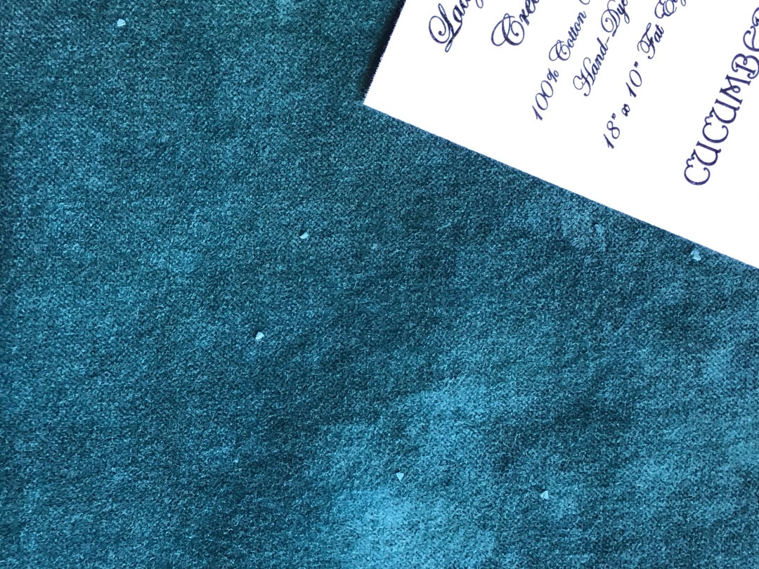 Lady Dot Creates/ Cucumber Green /hand Dyed Cotton Velveteen / Craft ...
